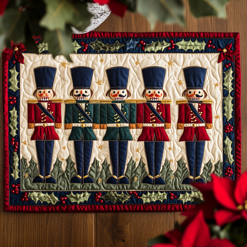 Nutcracker Joy Quilted Place Mat NCU0DDK1701 – Quiltnest