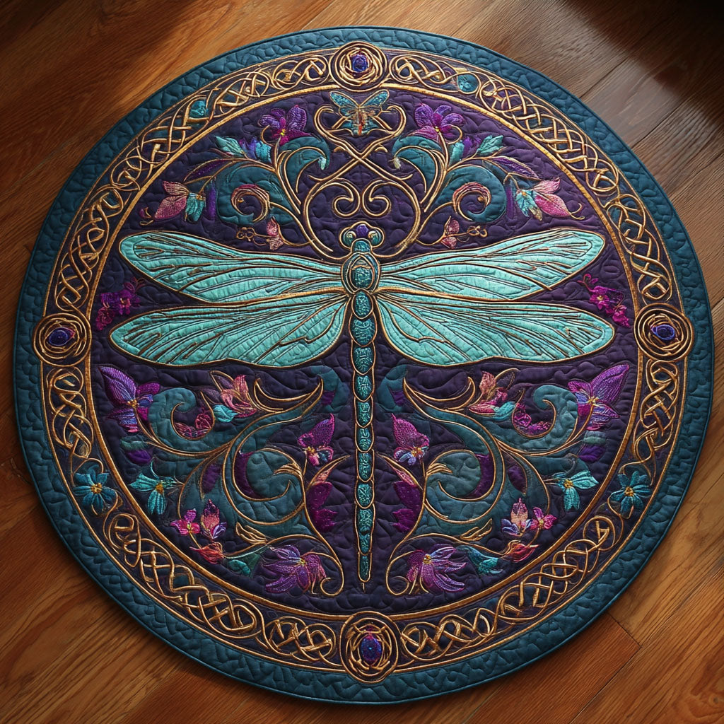 Amethyst Glow Quilted Round Mat NCU0NTV549 – Quiltnest