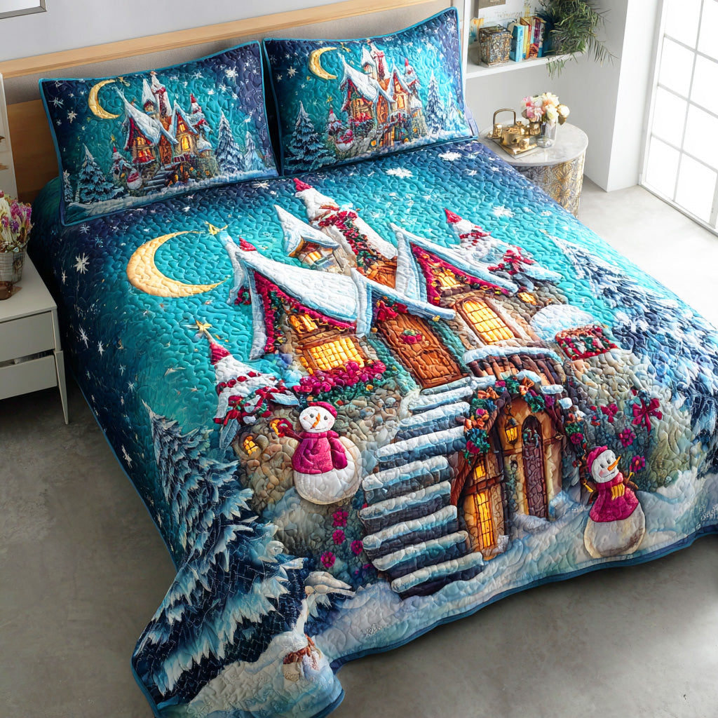 Arctic Gleam 3-Piece Quilted Bedding Set NCU0NTD670 – Quiltnest