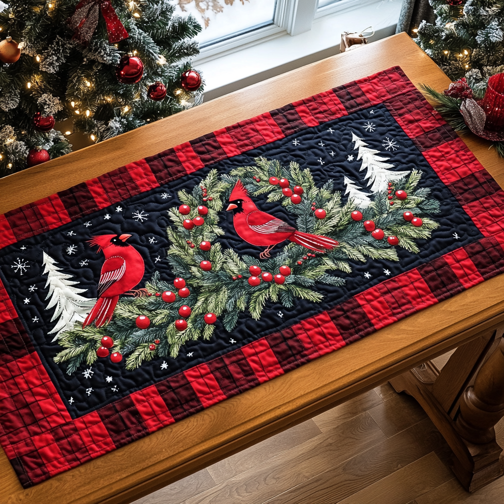 Cardinal Blessing Quilted Table Runner NCU0DDK1387 – Quiltnest