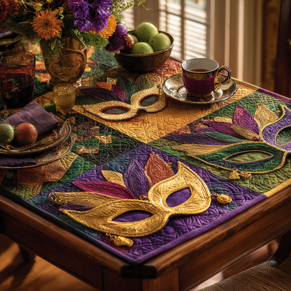 Carnival Rhythm Quilted Table Topper NCU0PTT2543 – Quiltnest