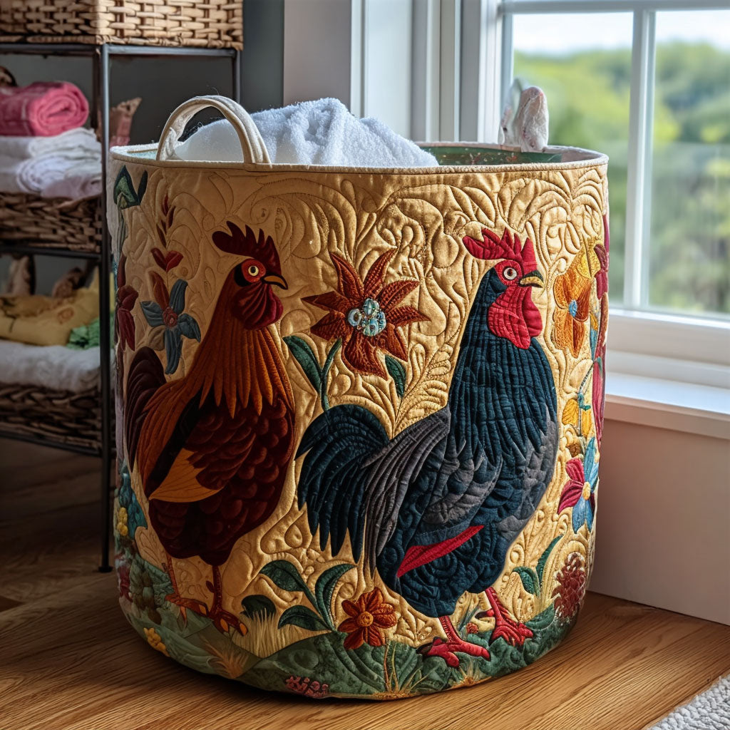 Crazy Beak Squad Quilted Laundry Basket NCU0PTT1659 – Quiltnest