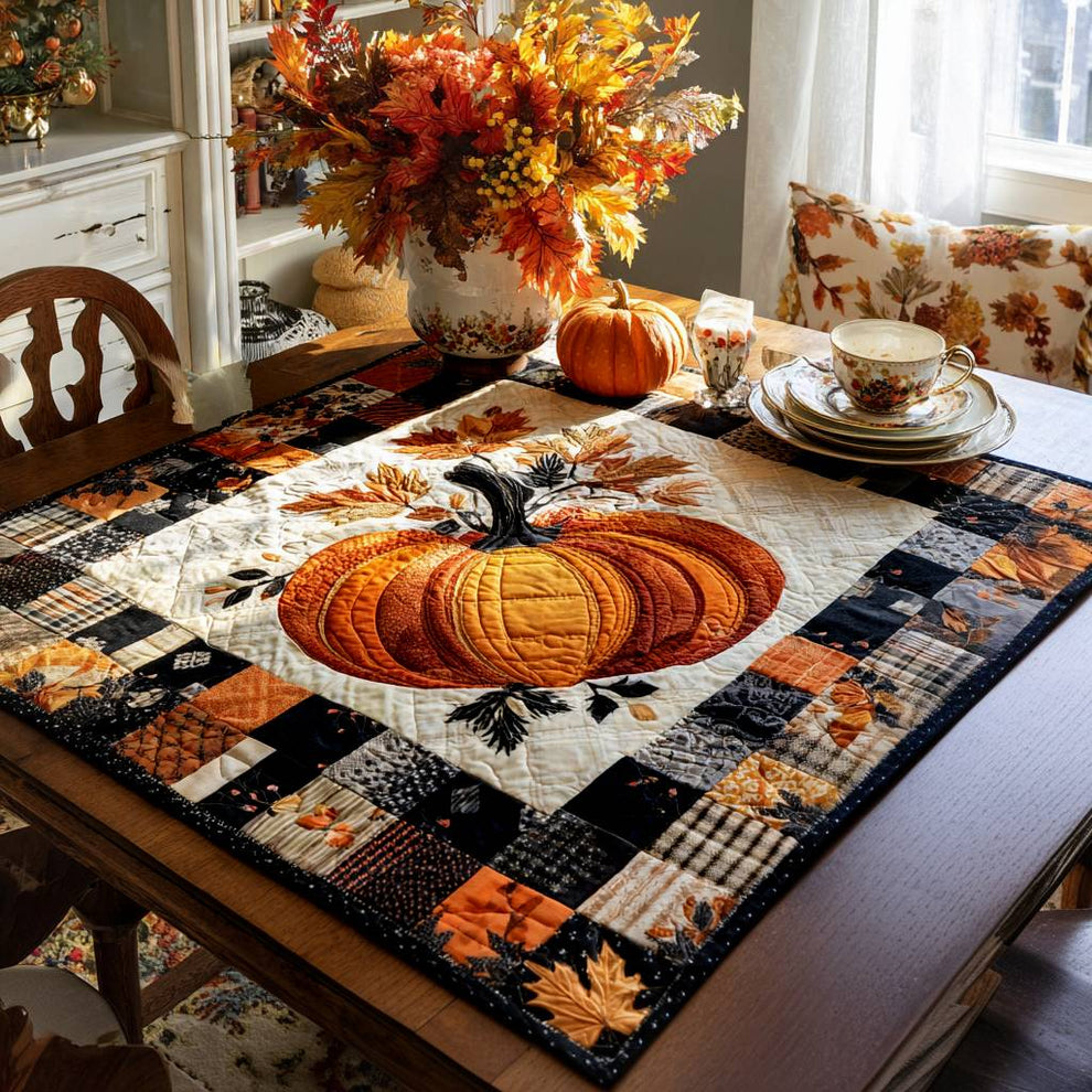 Crisp Patch Morning Quilted Table Topper NCU0PTT846 – Quiltnest