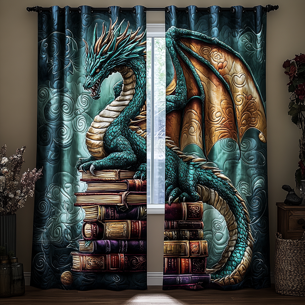 Dragon Tales Quilted Curtains NCU0DDK1768 – Quiltnest