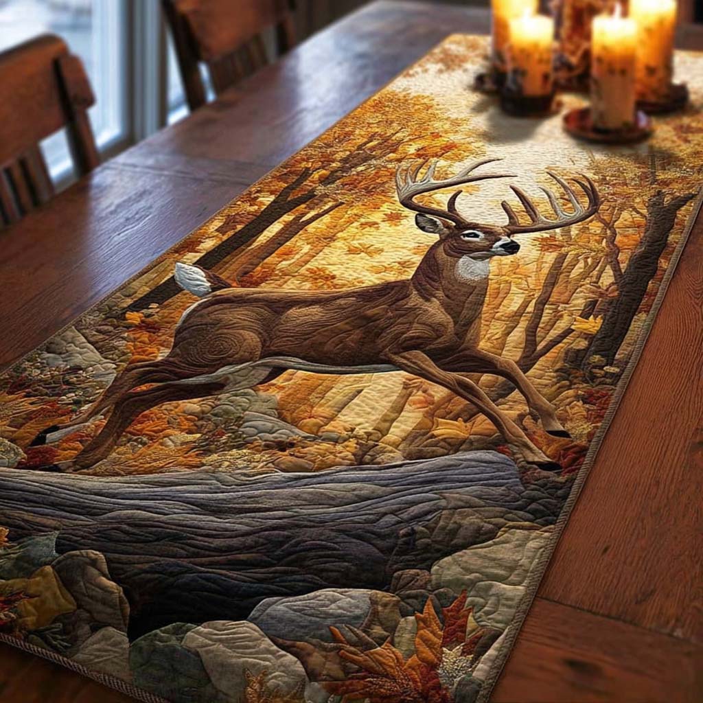 Forest Leap Quilted Table Runner NCU0NNT1908 – Quiltnest