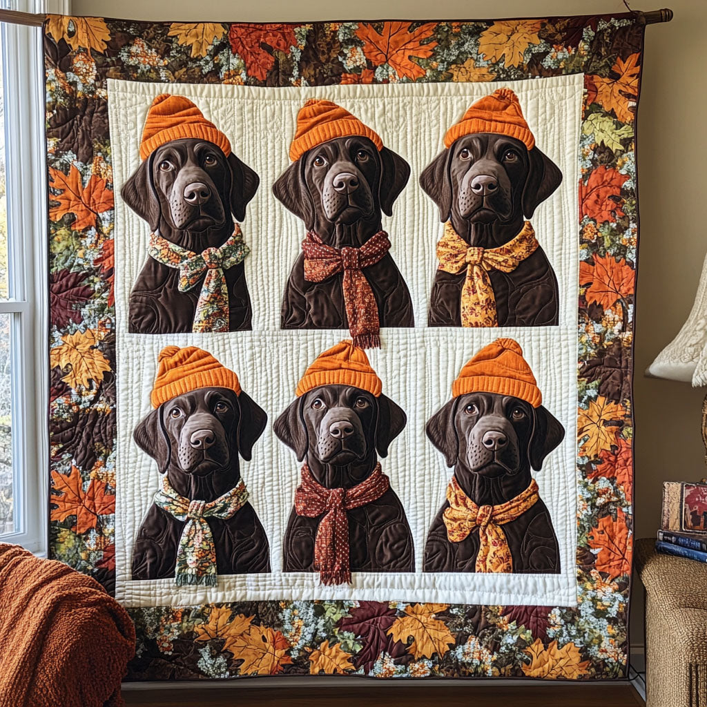 Furry Lab Tales Quilted Blanket NCU0PT1421 – Quiltnest