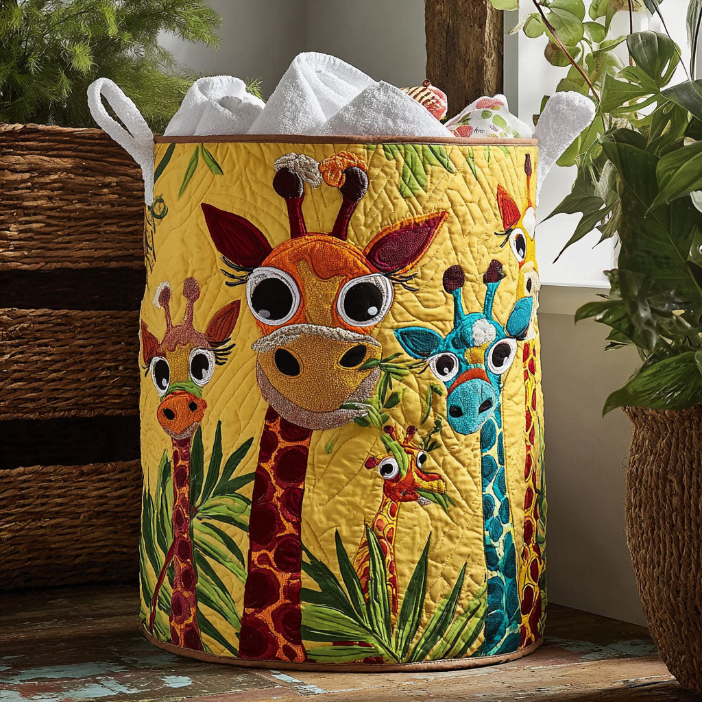Giraffic Park Quilted Laundry Basket NCU0PTT981 – Quiltnest