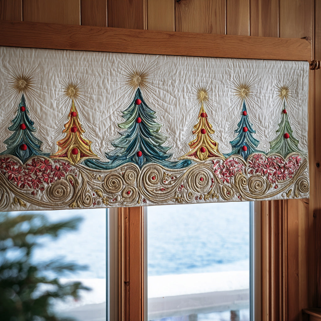 Golden Glow Quilted Valance NCU0PVL722 – Quiltnest