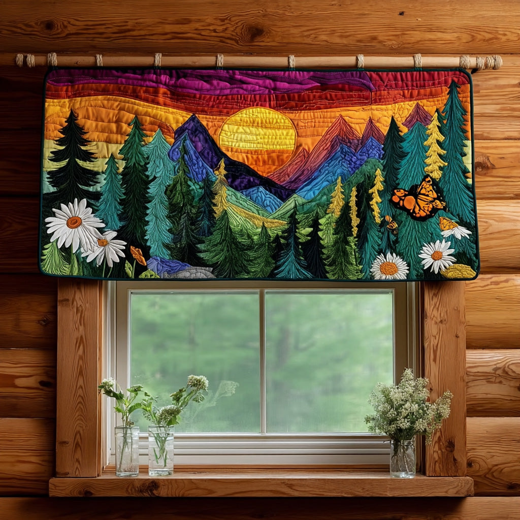 Golden Horizon Quilted Valance NCU0PVL467 – Quiltnest