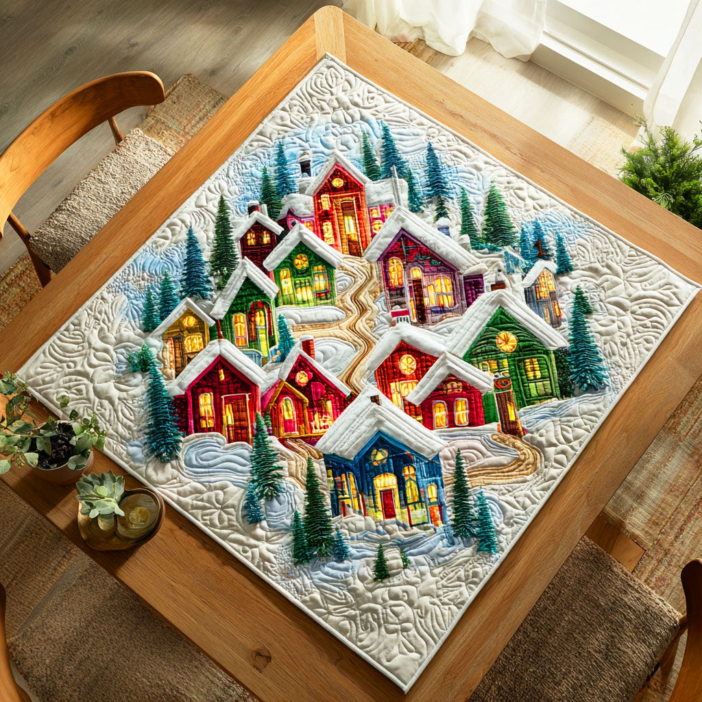 Holiday Home Quilted Table Topper NCU0NTD308 – Quiltnest