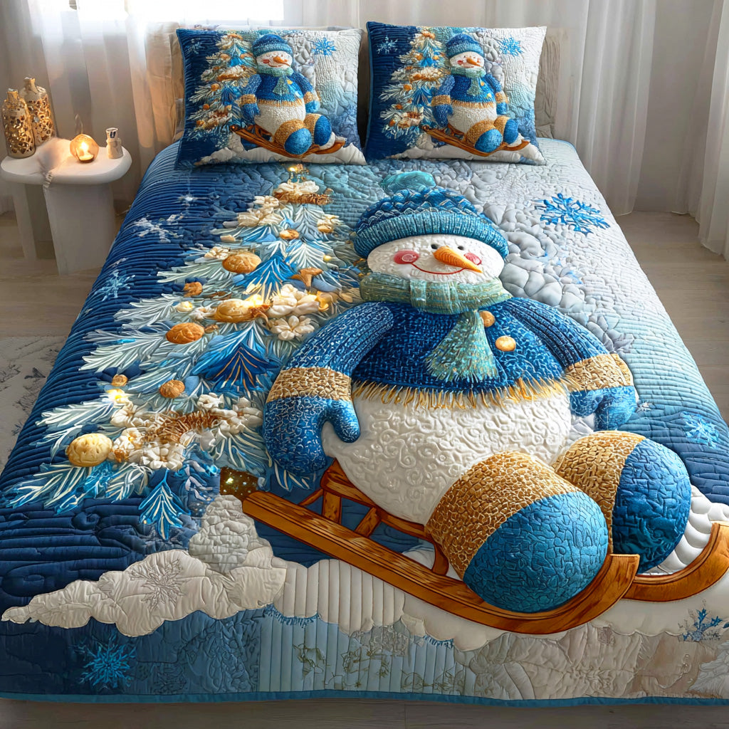 Jolly Frost Dream 3-Piece Quilted Bedding Set NCU0NTD658 – Quiltnest