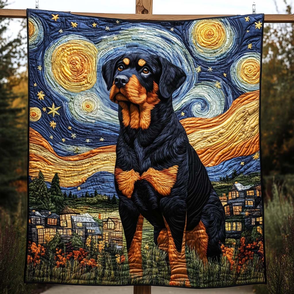Mighty Rottweiler Quilted Blanket NCU0NT1365 – Quiltnest