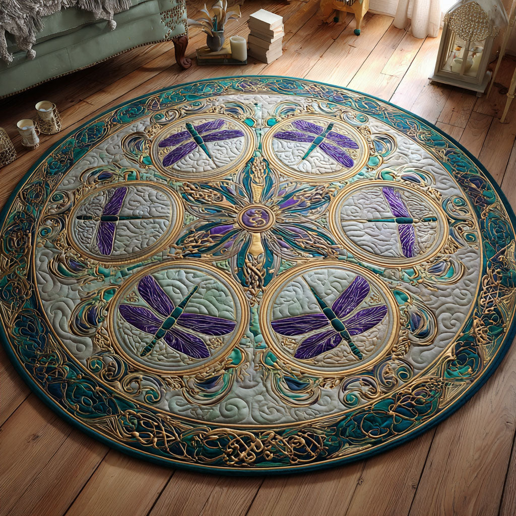 Mystic Circle Quilted Round Mat NCU0NTV548 – Quiltnest