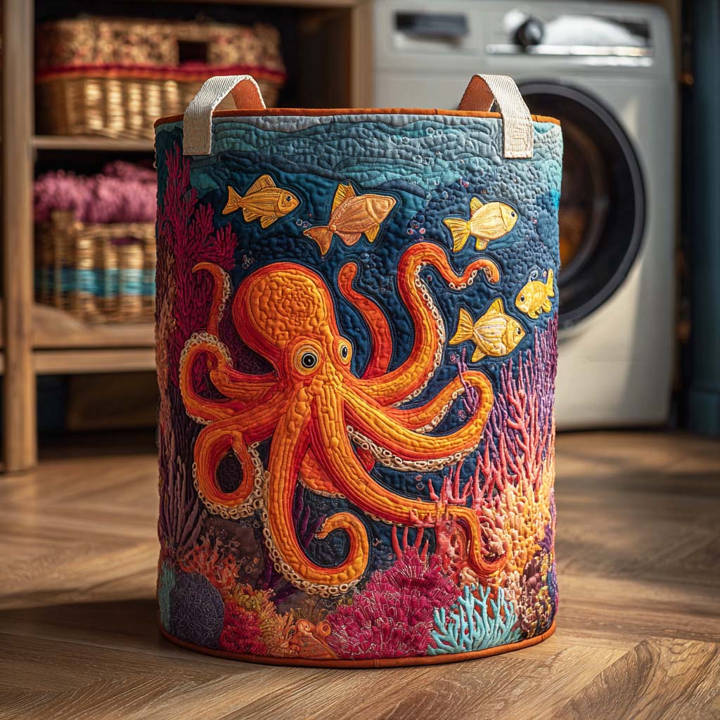 Ocean Quilted Laundry Basket NCU0QN043 – Quiltnest