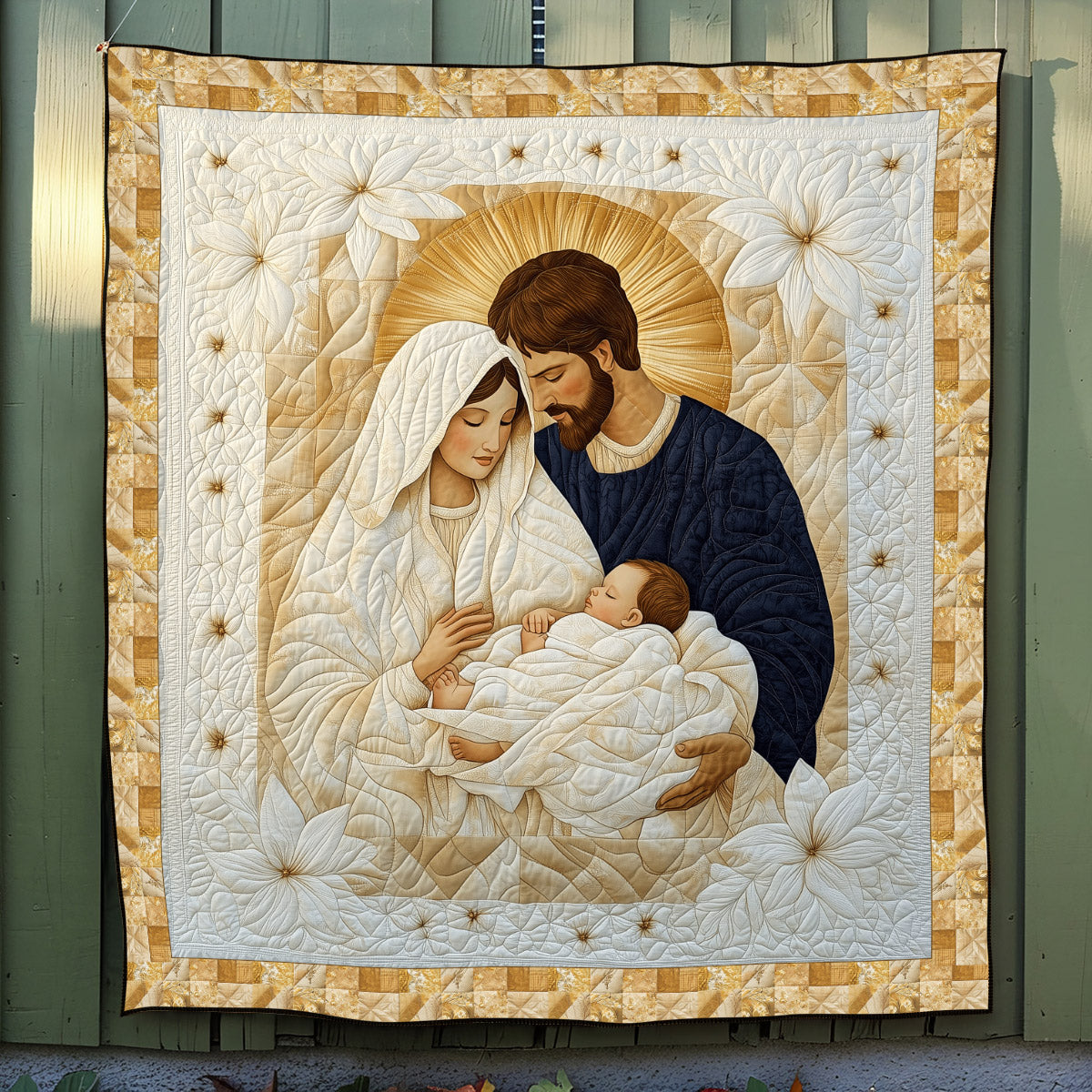 Nativity Scene Quilted Blanket NCU0TL1733 – Quiltnest