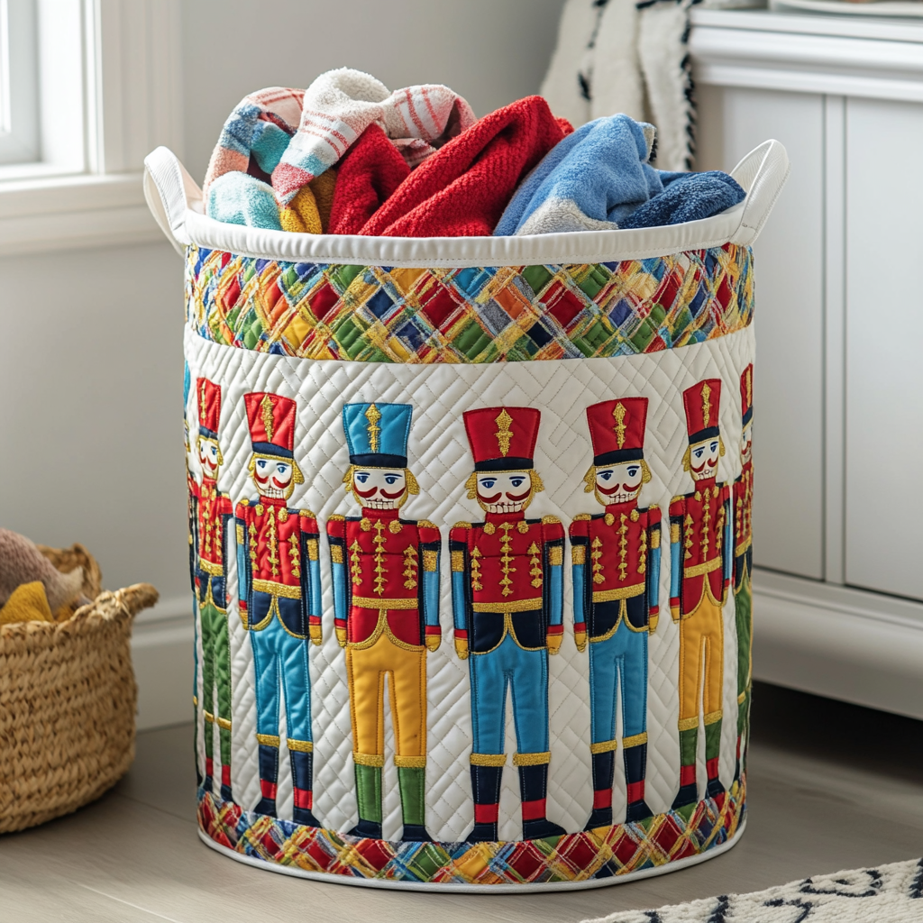 Nutcracker Magic Quilted Laundry Basket NCU0DDK1199 – Quiltnest