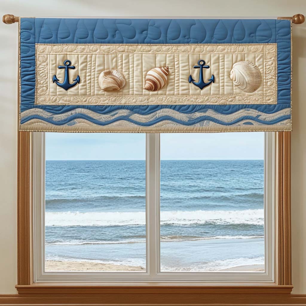 Ocean Treasures Quilted Valance NCU0NNT1589 – Quiltnest