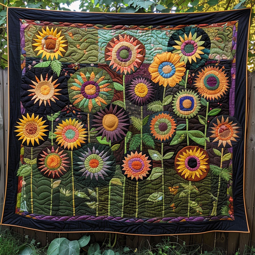 Painterly Petals Quilted Blanket NCU0TL436 – Quiltnest
