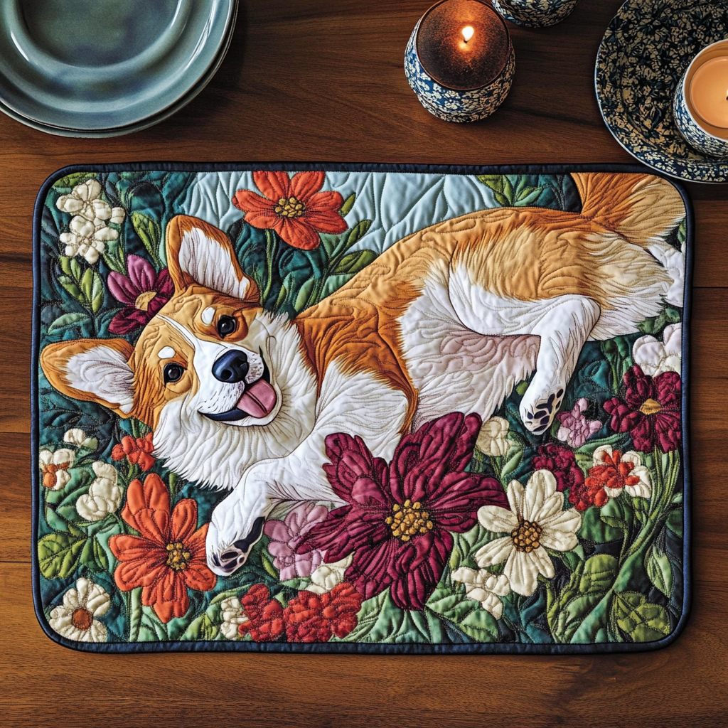 Pet Bloom Quilted Place Mat NCU0NVH854 – Quiltnest