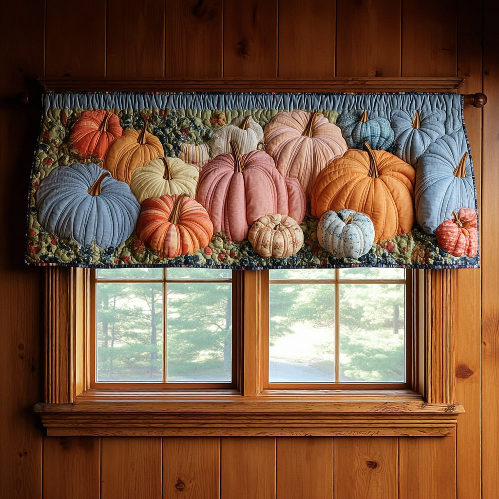 Pumpkin Dreams Quilted Valance NCU0DDK741 – Quiltnest