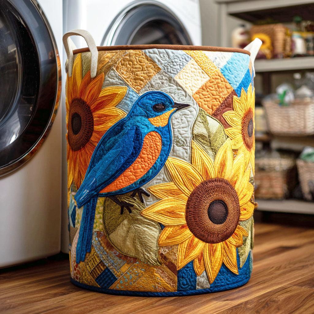 Radiant Bloom Quilted Laundry Basket NCU0NTD275 – Quiltnest
