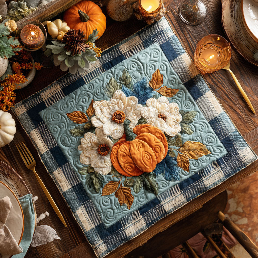 Rustic Bloom Quilted Table Topper NCU0NTV208 – Quiltnest