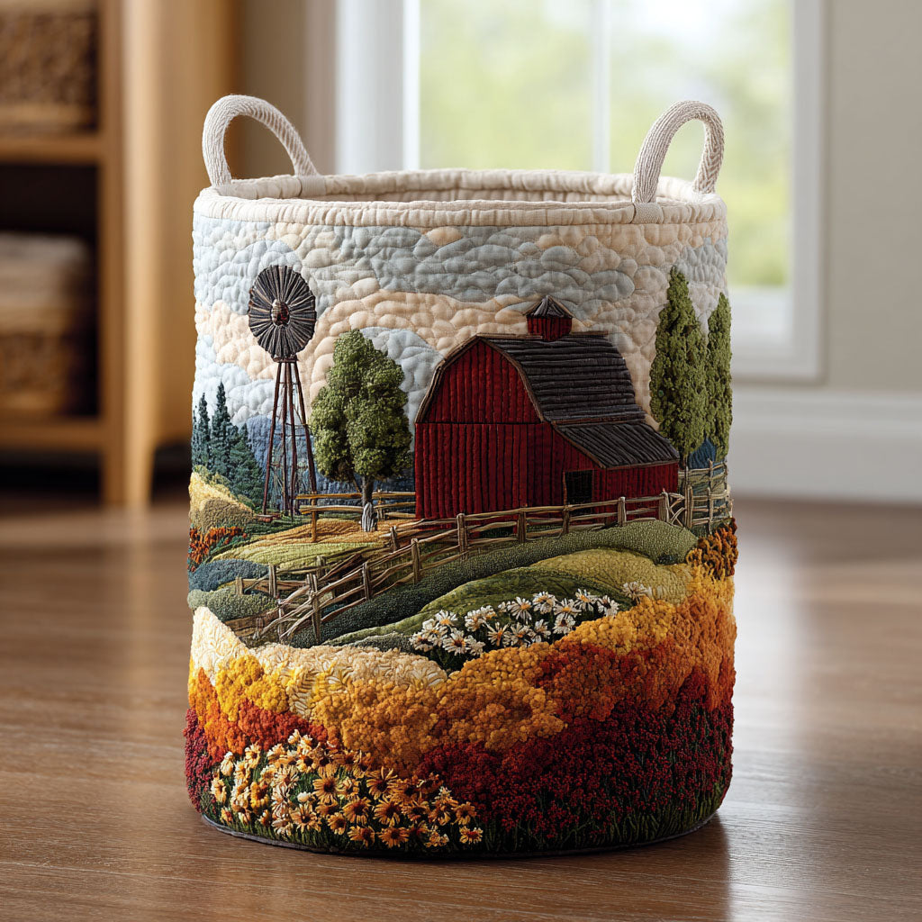 Rustic Fields Quilted Laundry Basket NCU0DDK2042 – Quiltnest