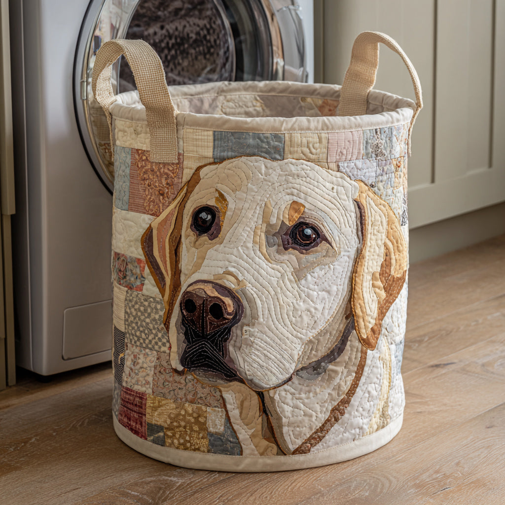 Rustic Labrador Quilted Laundry Basket NCU0HNH444 – Quiltnest
