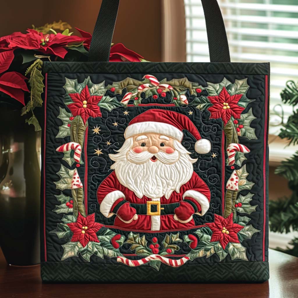 Santa Mood Quilted Tote Bag NCU0NNT2023 – Quiltnest
