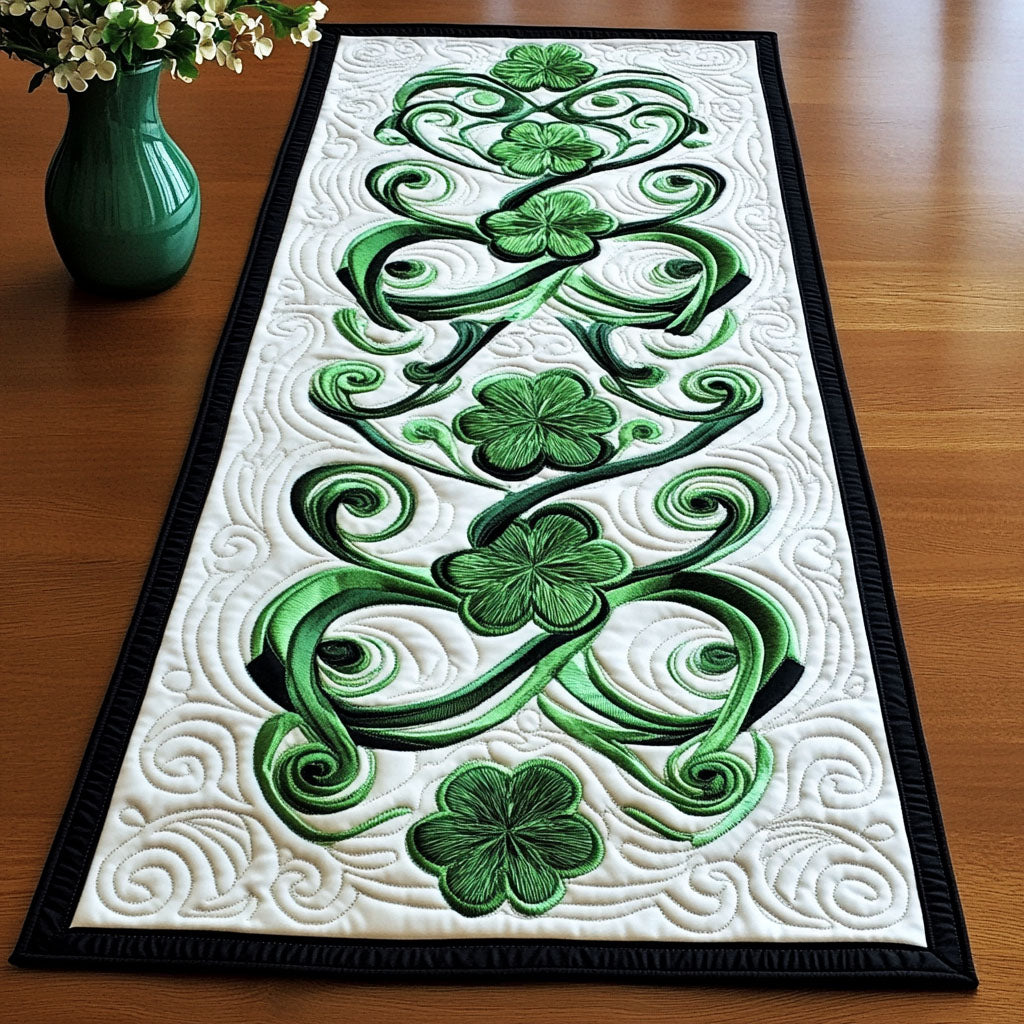 Shamrock Bliss Quilted Table Runner NCU0PTT135 – Quiltnest