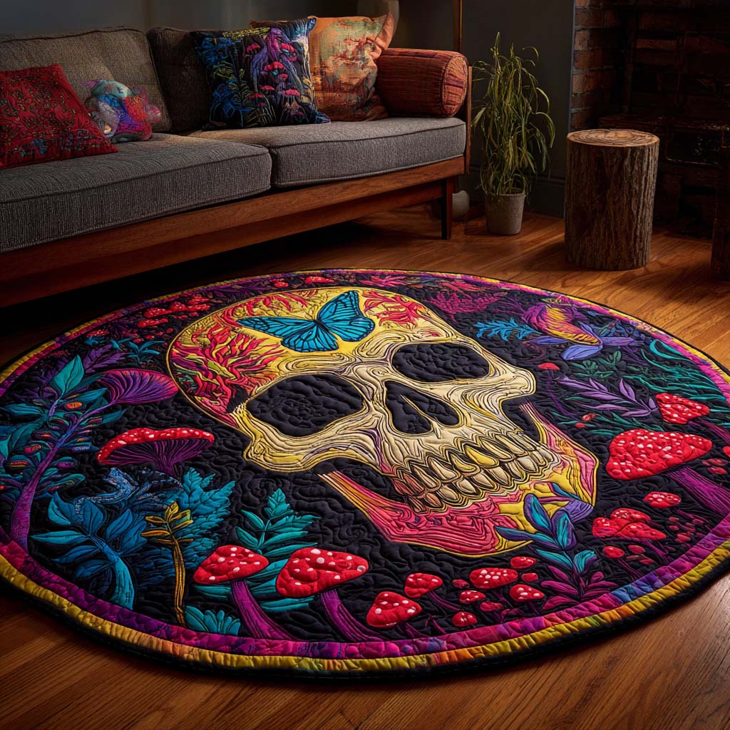 Shroom Whisper Quilted Round Mat NCU0NNT2597 – Quiltnest