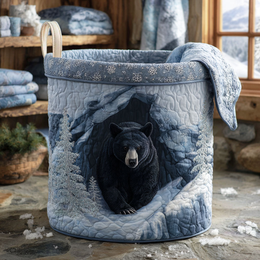 Snowbound Spirit Quilted Laundry Basket NCU0NTV662 – Quiltnest