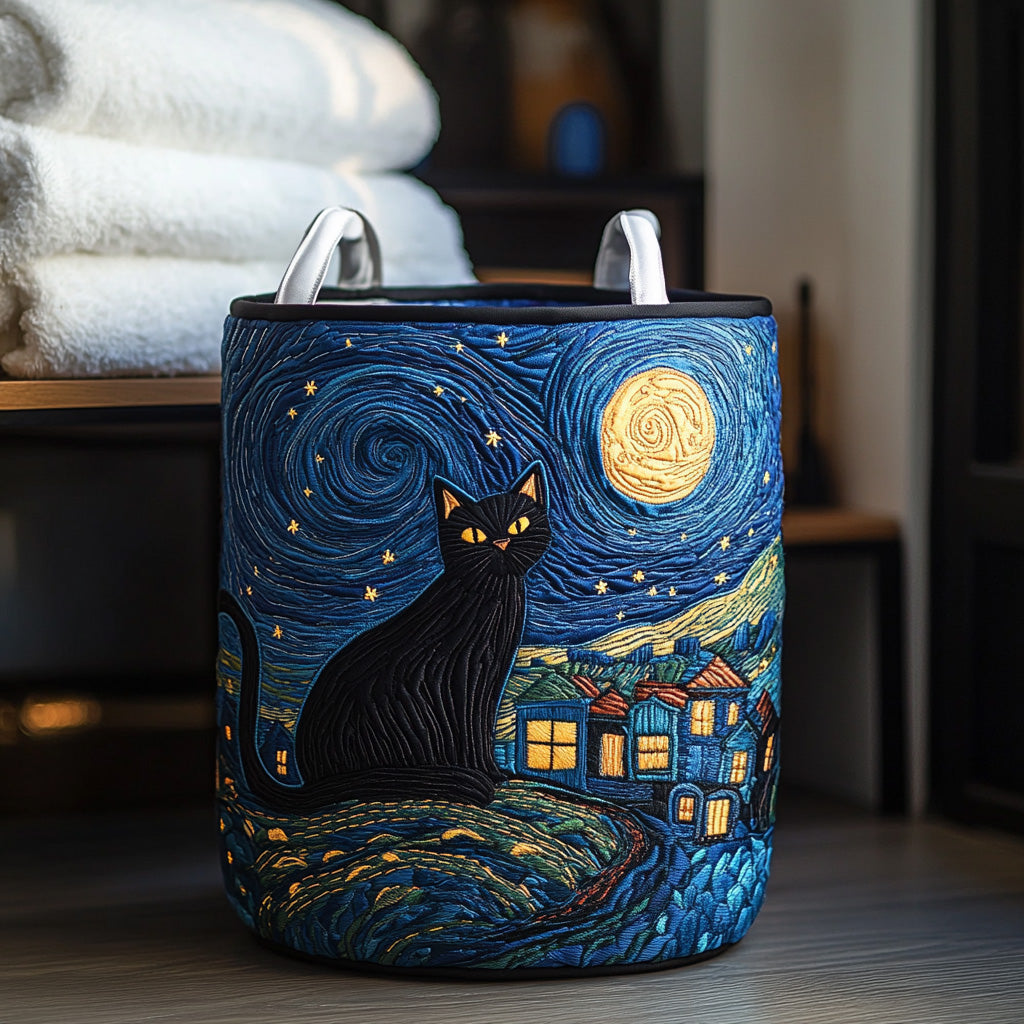 Cat Quilted Laundry Basket NCU0QN041 – Quiltnest