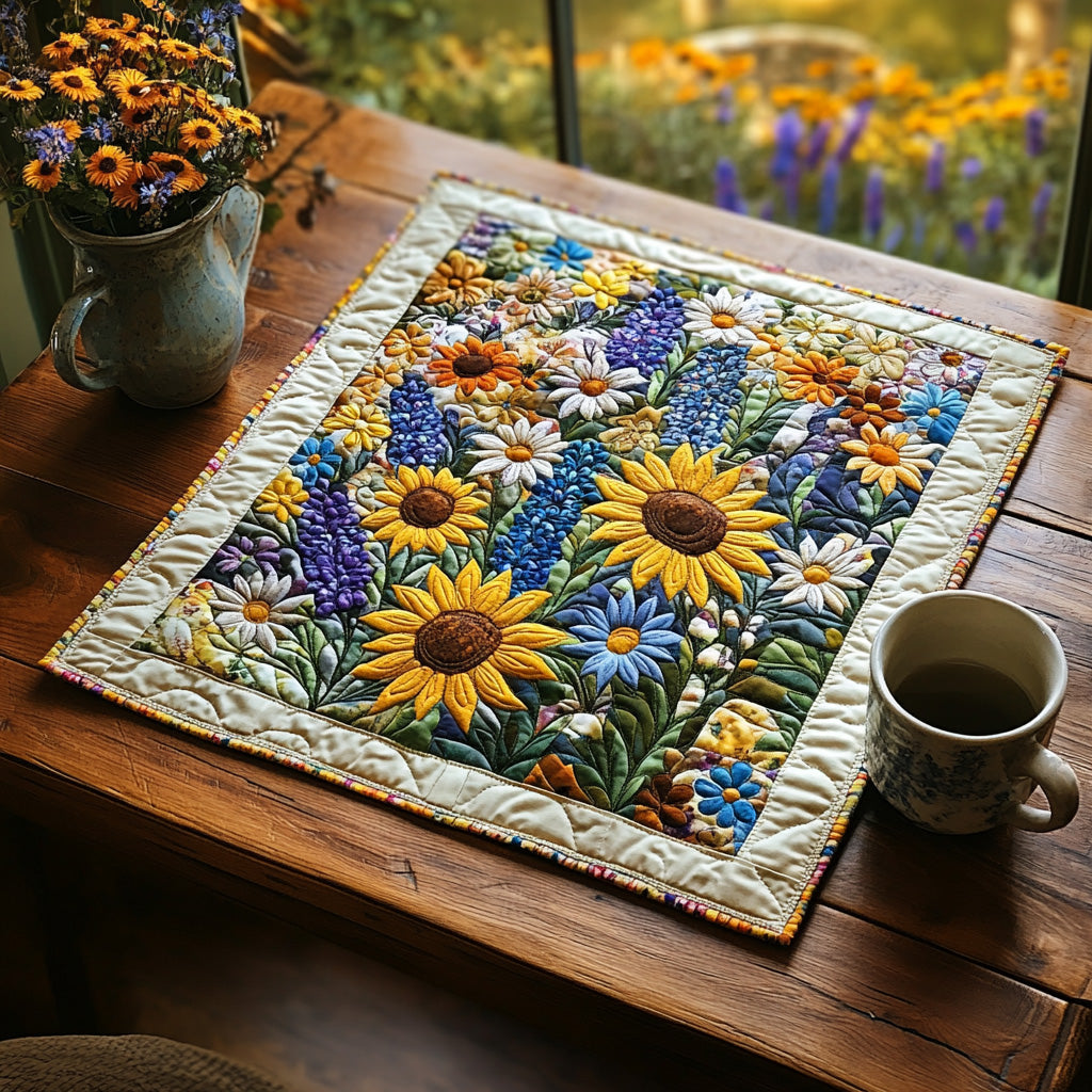 Sunlit Stitches Quilted Table Topper NCU0DV637 – Quiltnest