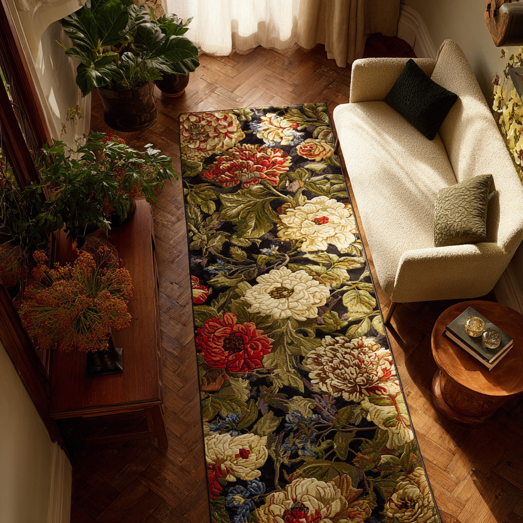 Victorian Bloom Trail Runner Carpet NCU0LDH591 – Quiltnest