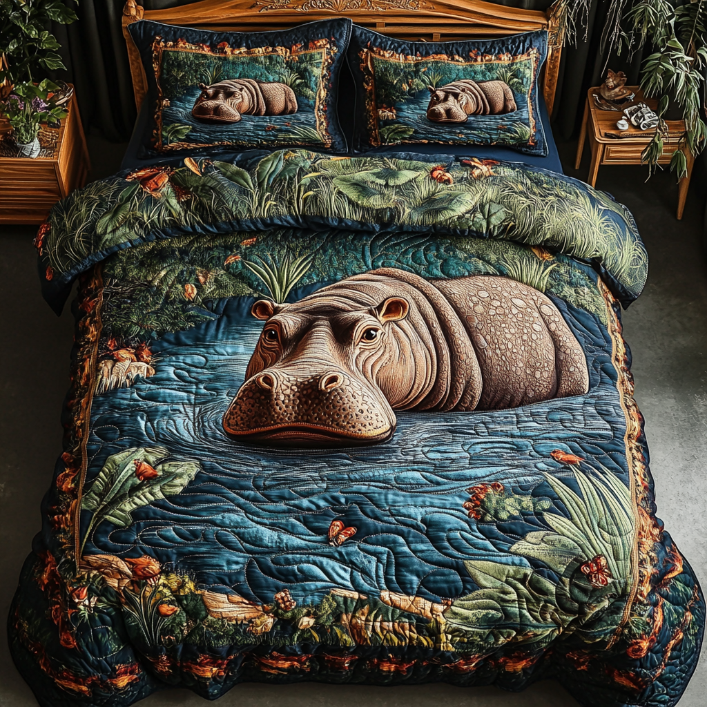 Water Wanderer Quilted Bedding Set NCU0DV075 – Quiltnest