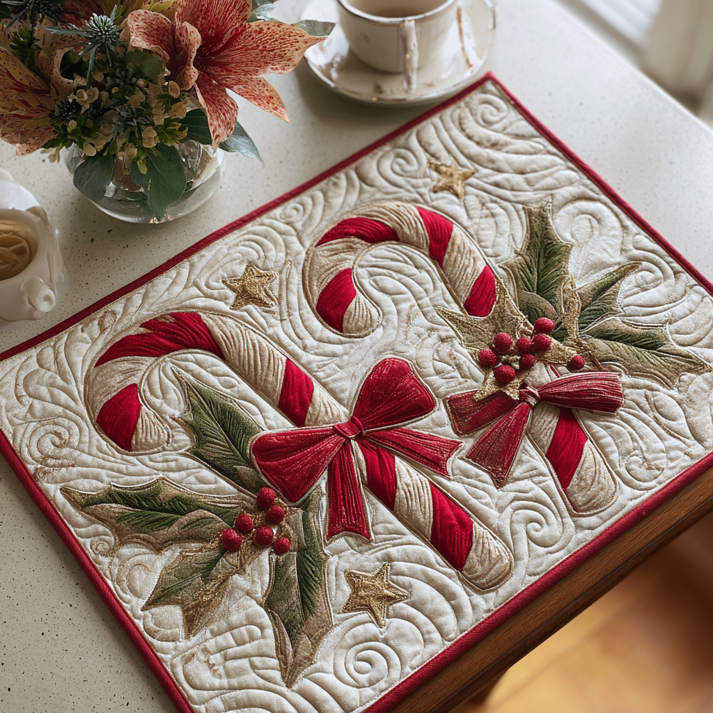 Winter Cheer Quilted Place Mat NCU0DDK1740 – Quiltnest